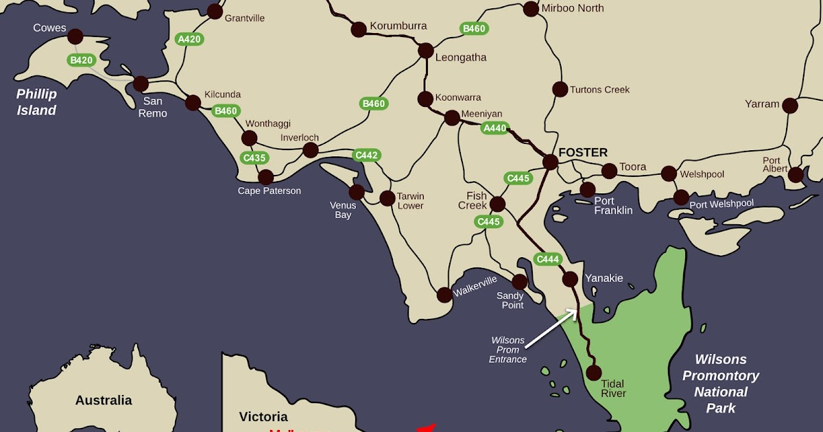 MAP: WILSONS PROMONTORY