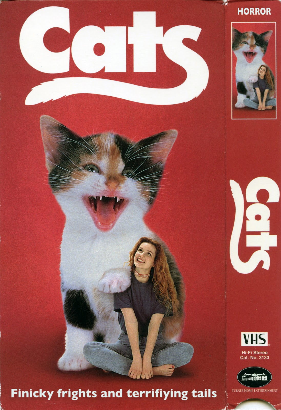 Neato Coolville: CATS MIGHT BE THE SCARIEST VHS BOX COVER OF ALL TIME