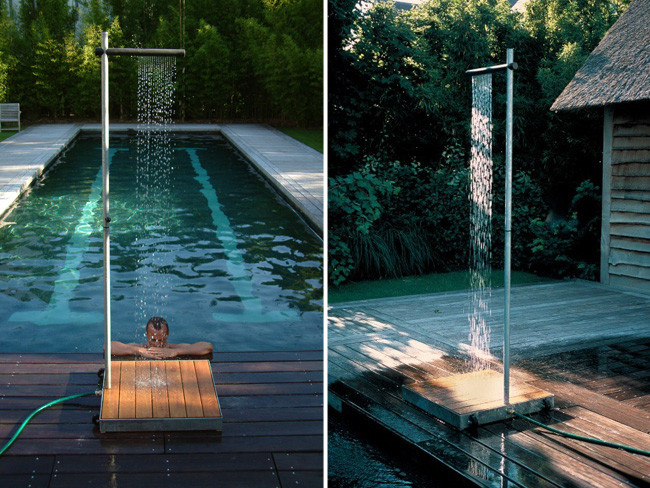 Marzua: Cascade, la ducha de exteriores para un jardín minimalista