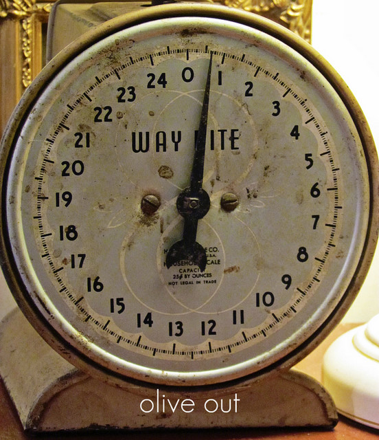 Olive Out: Vintage Blocks and Way Rite Scale Now Mine