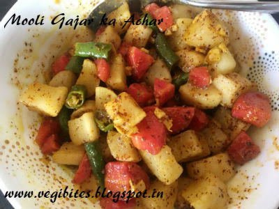 Mooli Gajar ka Achar | Vegetarian bites to tickle your senses
