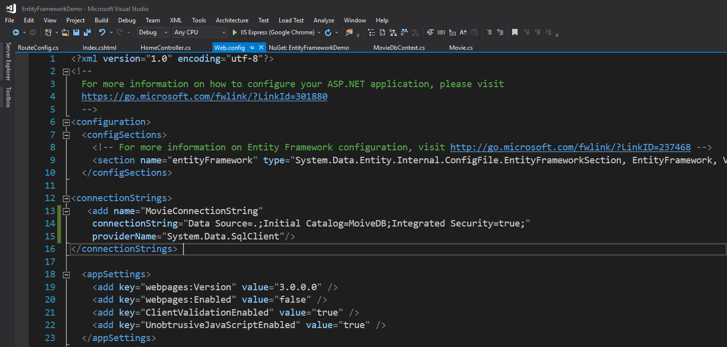 Code First Approach with ASP.NET MVC Framework