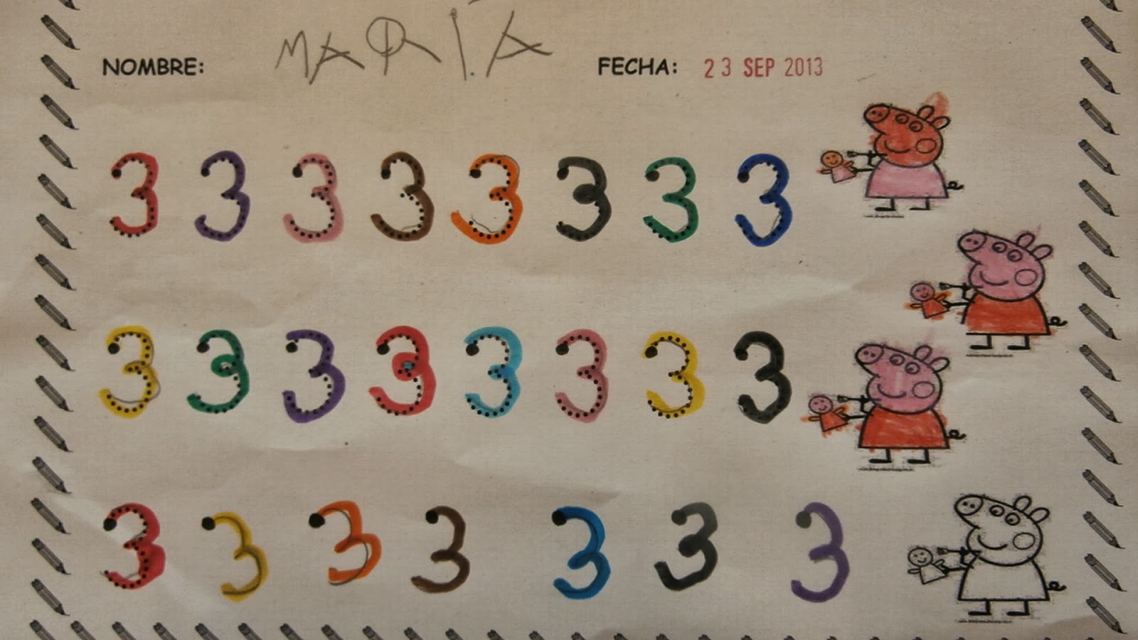 Mucho más que garabatos: De 3 en 3