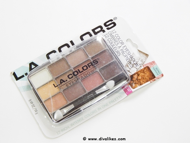L.A.Colors 12 Color Eyeshadow Traditional Review | Diva Likes