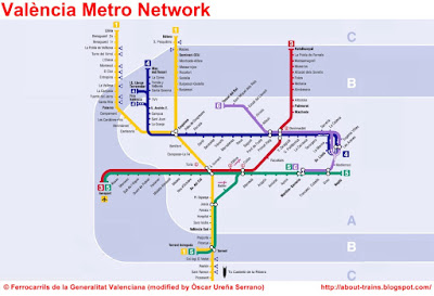 √ Valencia Metro Map - 03- Bc Cografya Arşivi