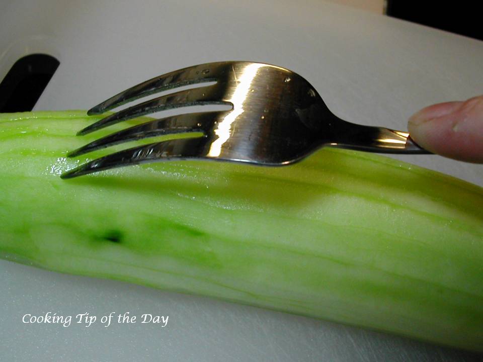 Cooking Tip of the Day: How to Make Fancy Cucumber Slices