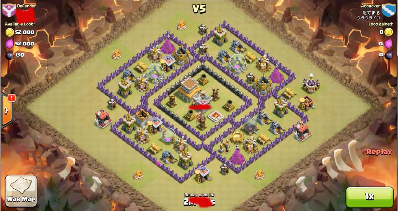 Best TH8 anti gowipe War Base with 2 air sweeper in 2016 ~ Clash of ...