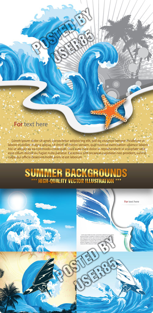 Stock Vector - Summer Backgrounds ~ vector graphic free downloads.