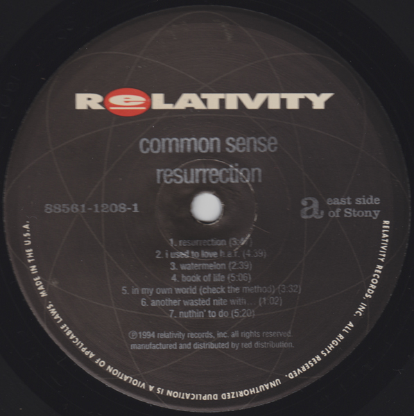 HipHop-TheGoldenEra: Album Review : Common Sense - Resurrection - 1994