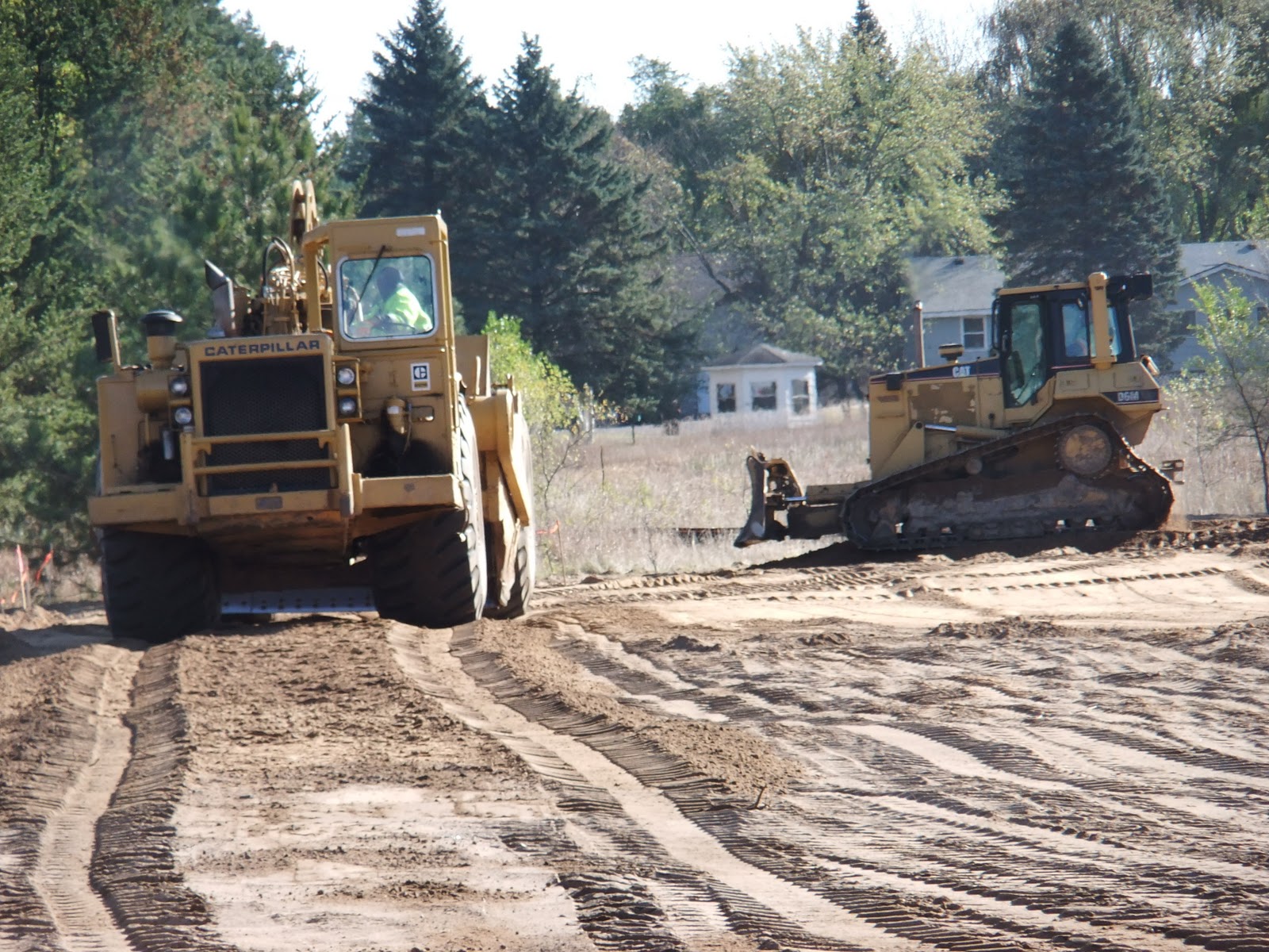 Cross of Hope Building Project: 10/17/11 Moving Dirt for Parking Lot
