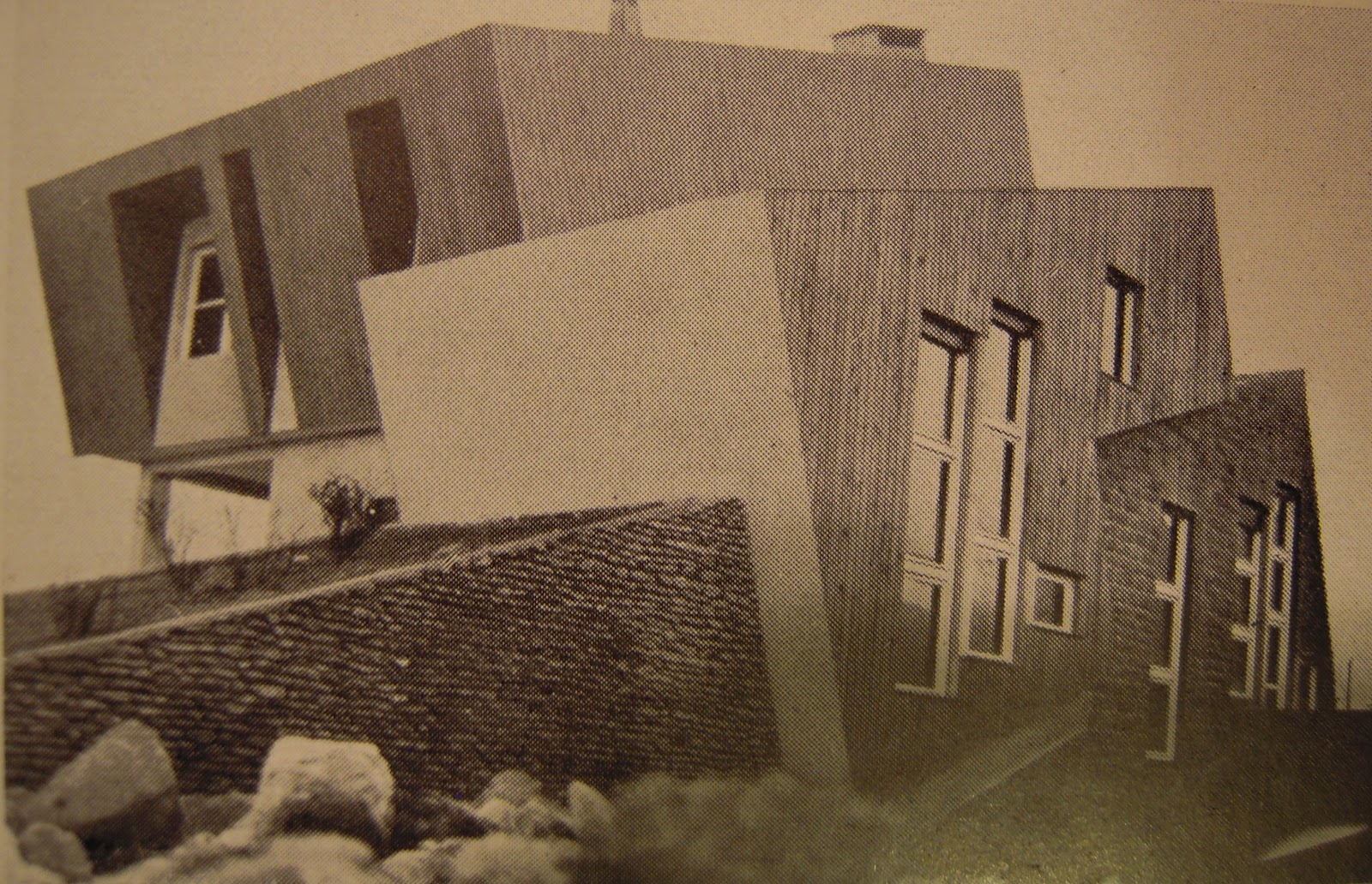 Adalberto Libera, Unidad de habitación horizontal. Años 50. Dcha ...