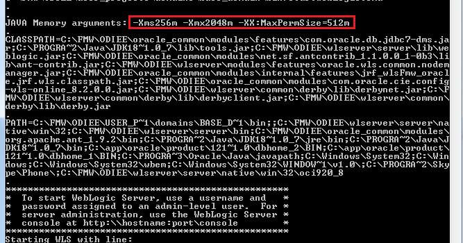 ALL ABOUT ORACLE: Error Starting WebLogic Admin Server - Could not ...