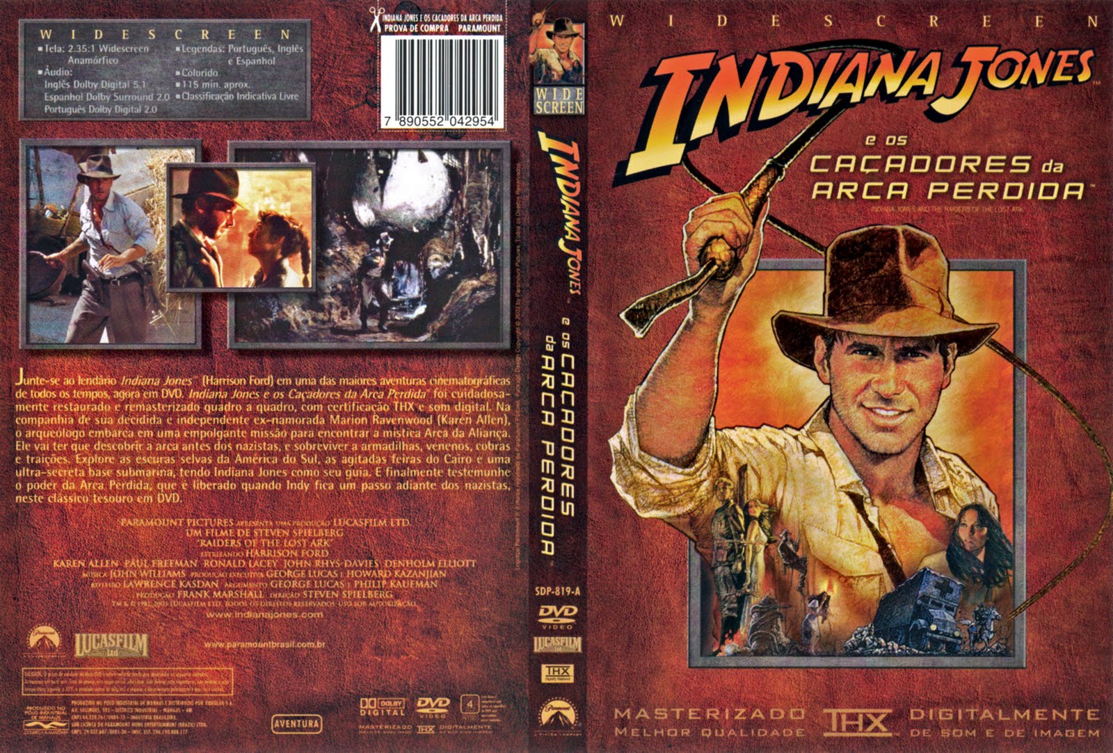 Capa Indiana Jones E Os Caçadores Da Arca Perdida:Covers Filmes