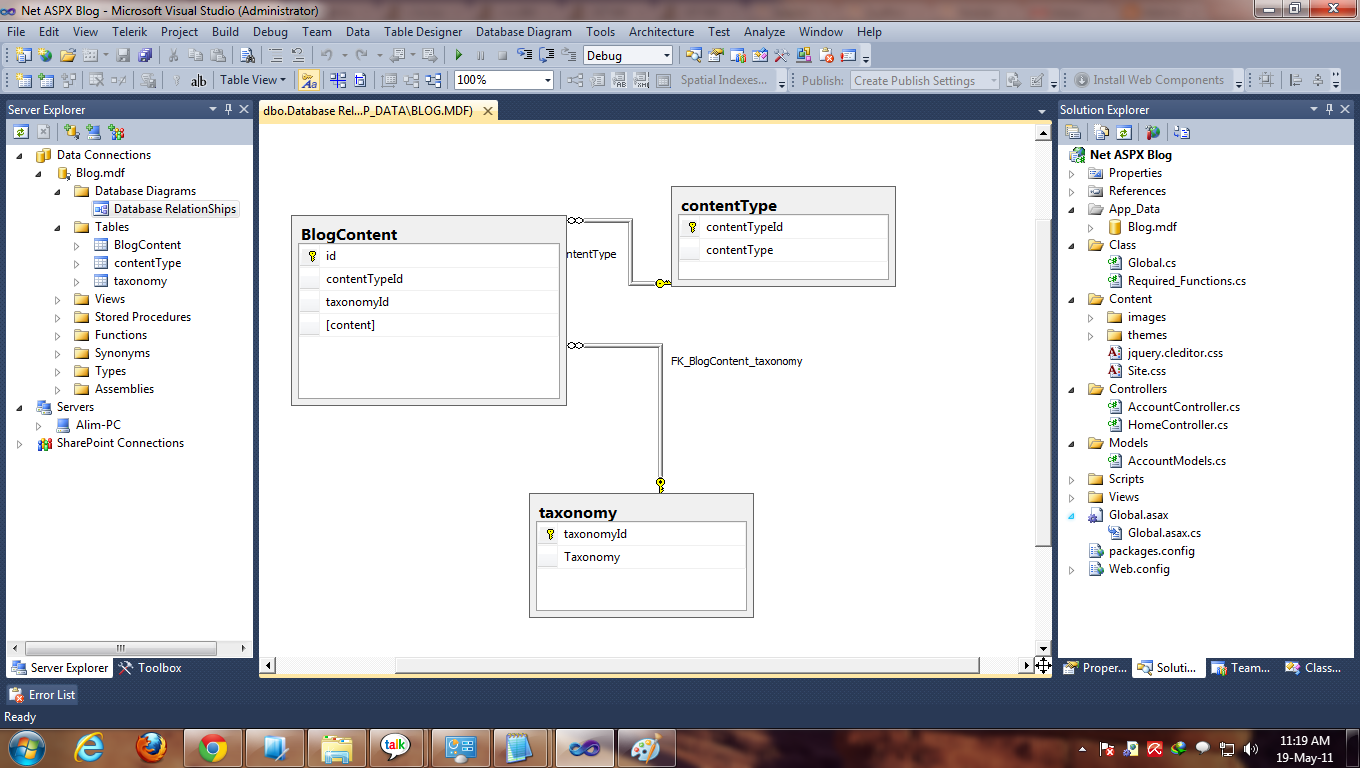 Alim Ul Karim S Blog How To Create Database First In Asp Mvc3 Mvc 3 Using Entity Framework