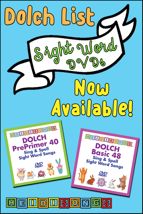 Dolch List Sight Word DVDs Now Available!