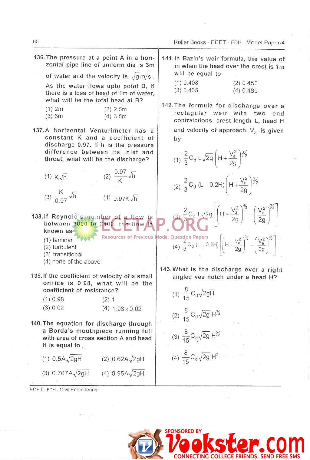 ECETAP - 2016, Previous, Model Papers, Question Papers EEE,ECE,SCE ...