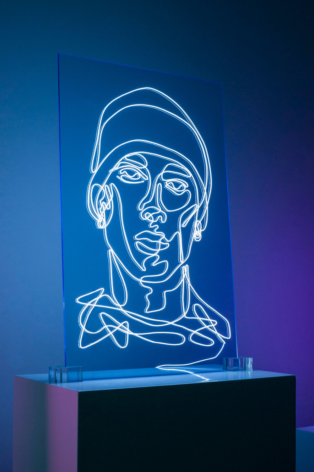 Neon Rap Portraits, portrete din neon realizate de artista Natalie Wong ...