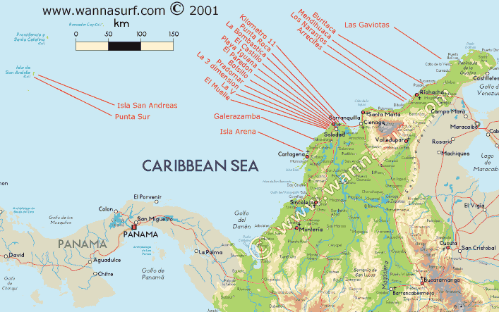 hiya wa howa aswat: Colombia Surf Spots