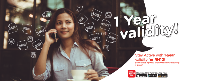 Tune Talk一年活跃期只需RM10！不用一直Reload，最适合不常打电话的你！ - Leesharing