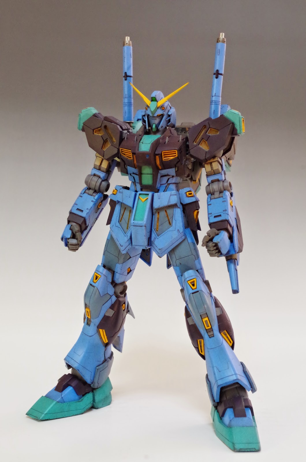 Custom Build: 1/100 Mass production type nu Gundam - Gundam Kits ...