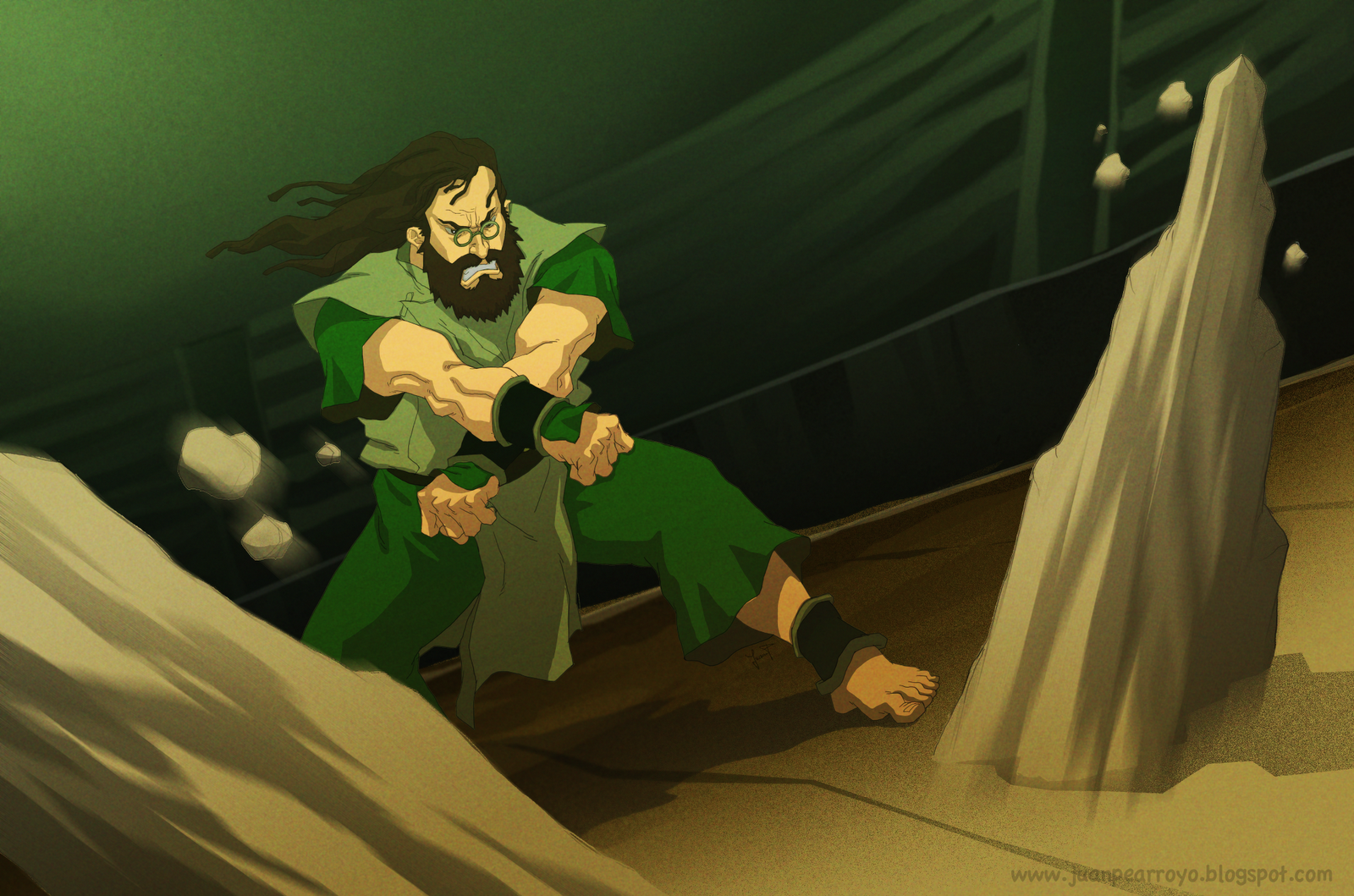 JP: Earthbender, maestro de la tierra.