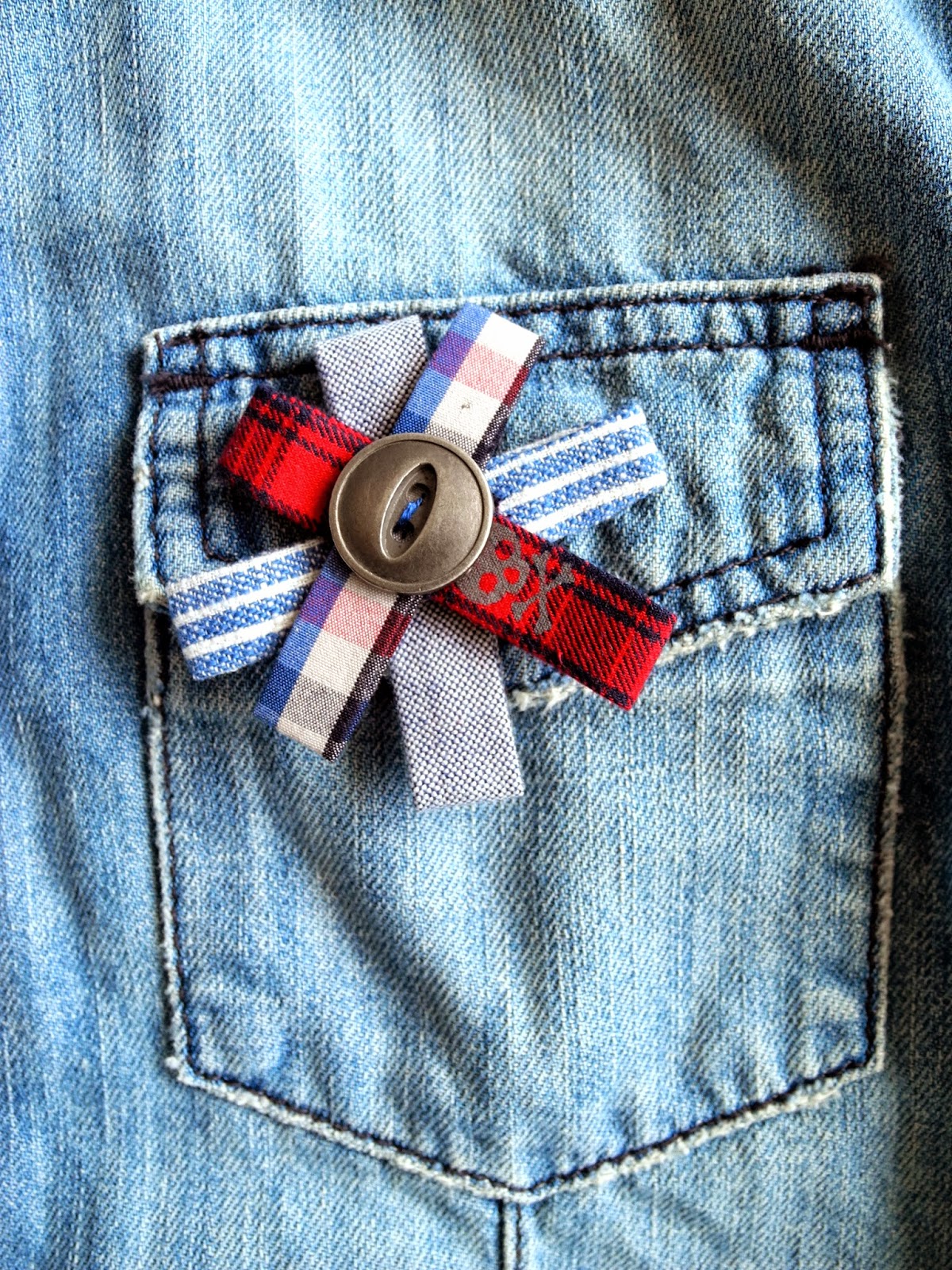 One Bunting Away: DIY- Making Brooches with your Children's Clothes