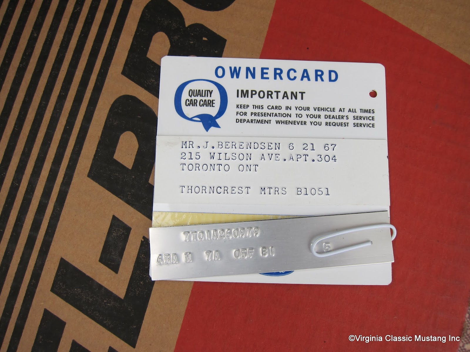 Virginia Classic Mustang Blog: September 2012