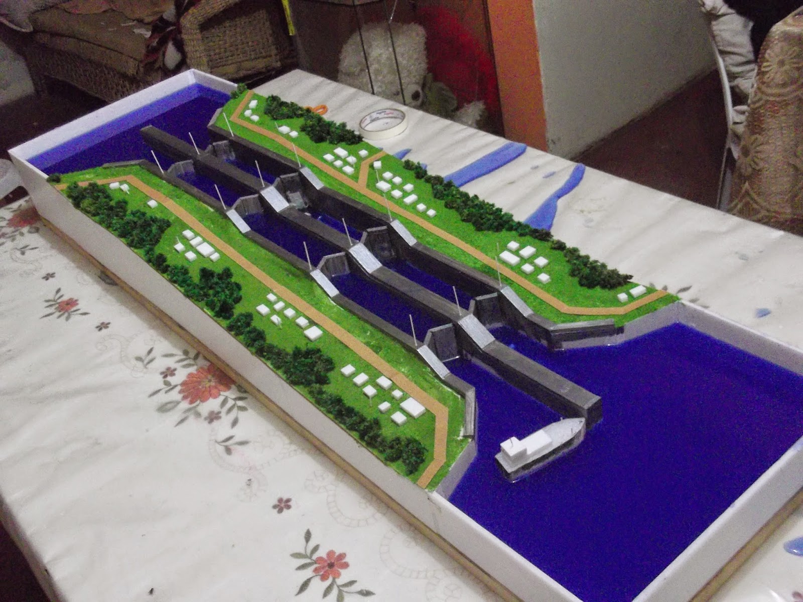 Maquetas Creativas: Canal de Panamá - Maqueta
