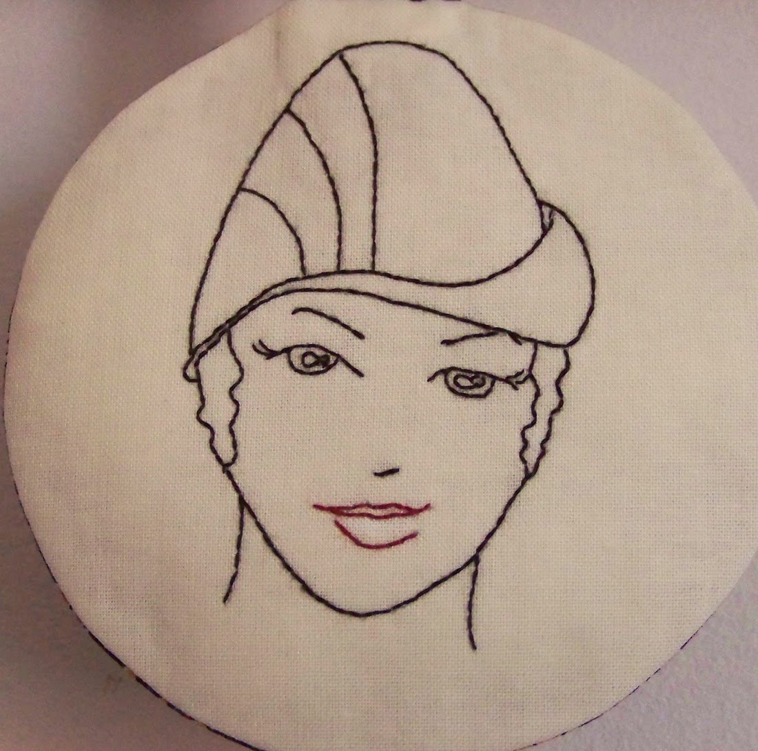 Free Embroidery Pattern - COLONIAL LADY WITH HAT AND FLAPPER LADY WITH ...