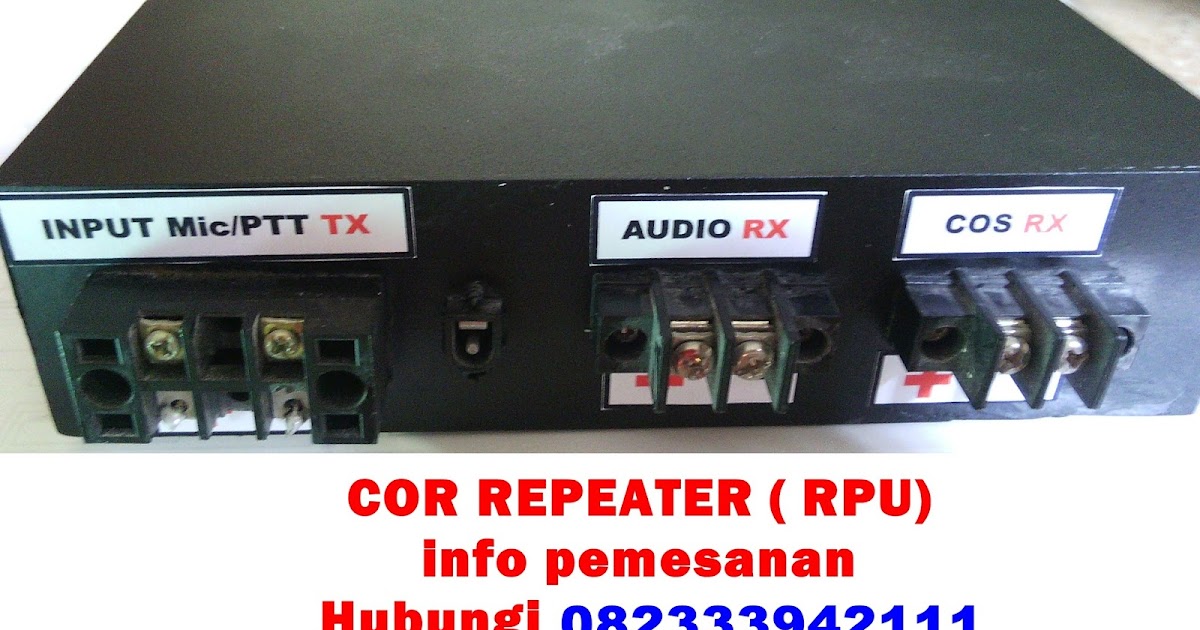 JUAL FILTER REPEATER / RPU VHF: COR INTERFACE REPEATER