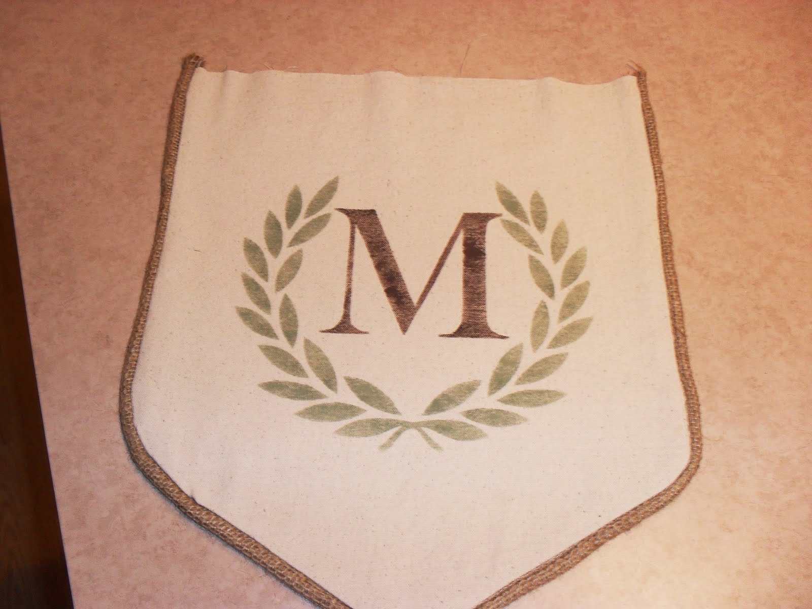 Home Frosting: Burlap & Canvas Monogrammed Banner