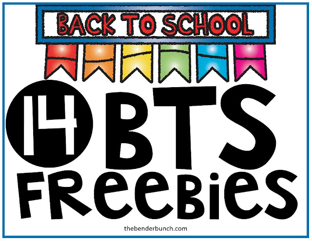 The Bender Bunch: 14 BTS FREEBIES & GIVEAWAY!!