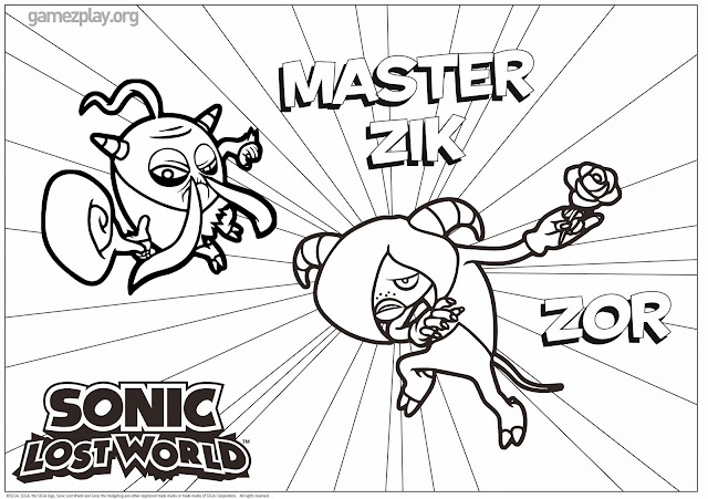 Zazz Sonic Lost World Coloring Pages Coloring Pages