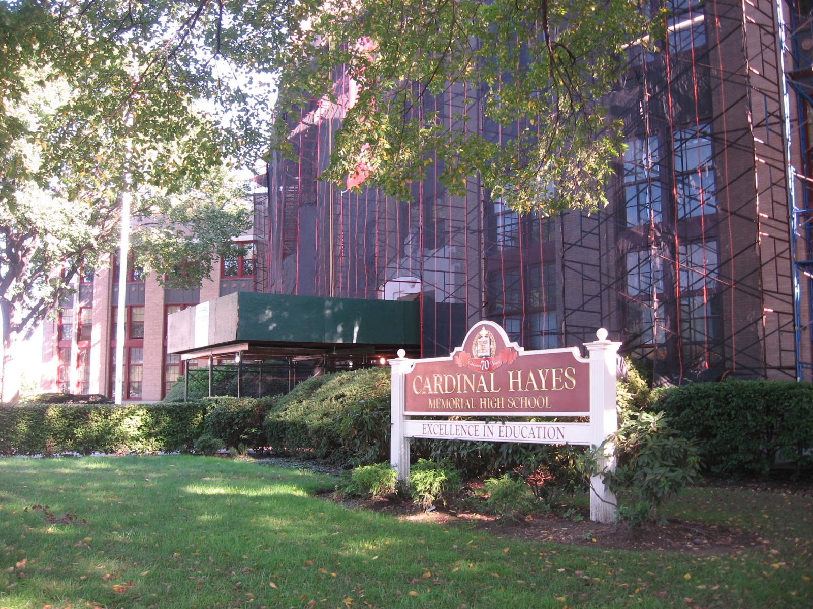 Bronx Catholic: Cardinal Hayes High School, Grand Concourse