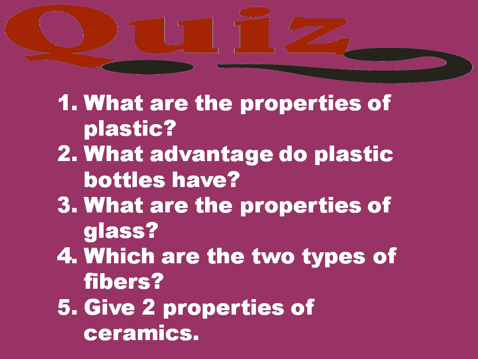 Science7: Semester 2 Chapter 2 Material Properties Science7: Semester 2 Chapter 2 Material Properties