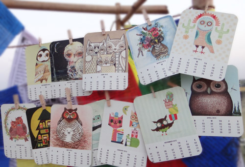 My Owl Barn: Owl Lover 2012 Free Calendar + Owl Tea Set Giveaway