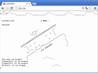 ASCII Art Boats: List of GIFs