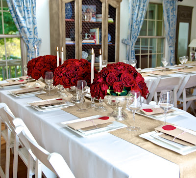 Impressive Table Decorating Ideas for red rose table decorations ...