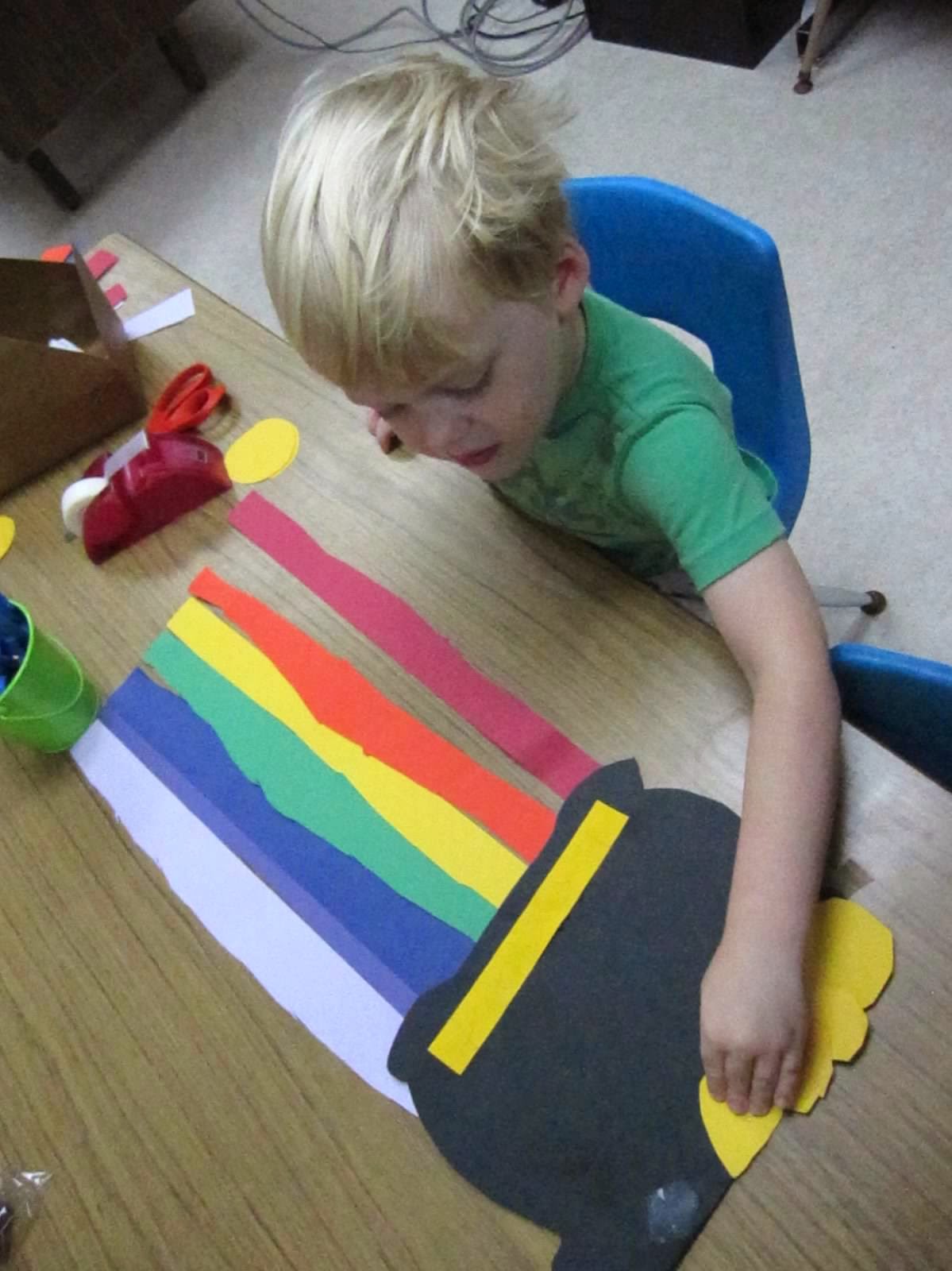 Preschool For Rookies: Craft & Writing Activity: Rainbow Pot of Gold