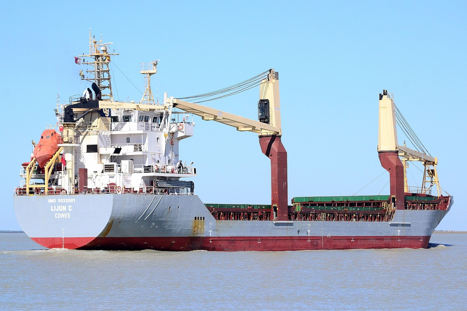 BUQUES MERCANTES A SU PASO POR SANLUCAR DE BARRAMEDA: LIJUN C