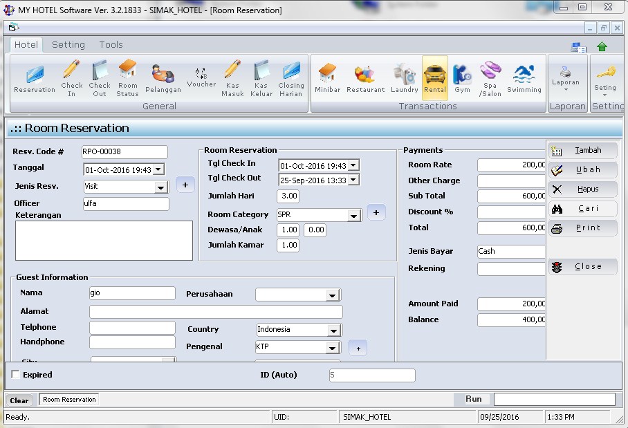 Software Simak Hotel: Cara Install Software Sistim Hotel