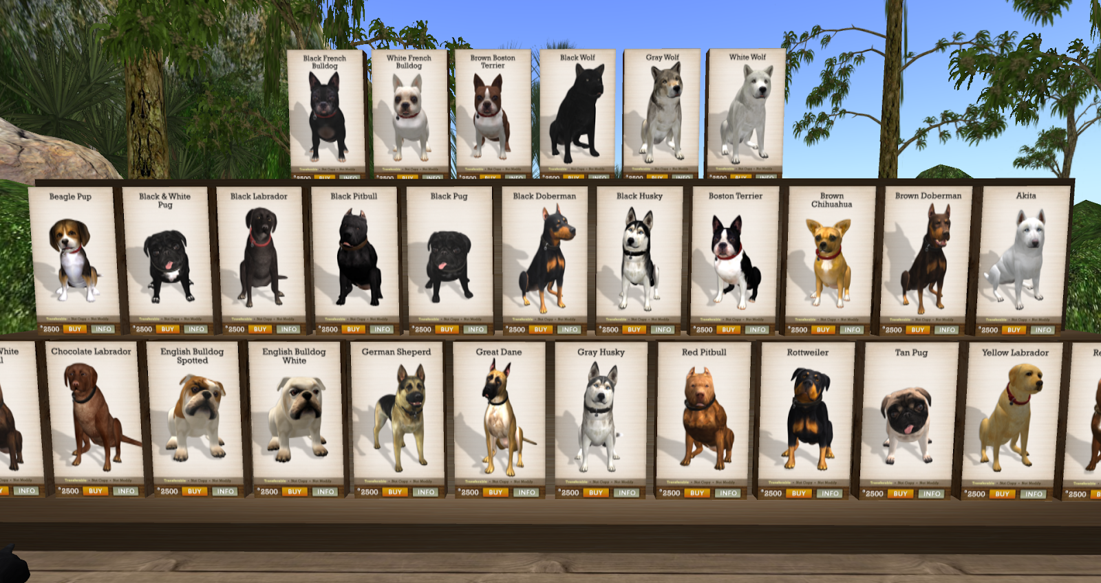 Ma vie sur Second life: Zooby's - Best in pets and All Animals