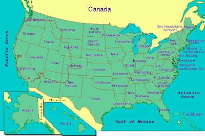 Karta över USA Regionen | Karta över Sverige, Geografisk, Fysisk ...