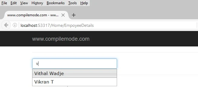 Comma Separated Auto Complete TextBox In ASP.NET MVC Using jQuery JSON