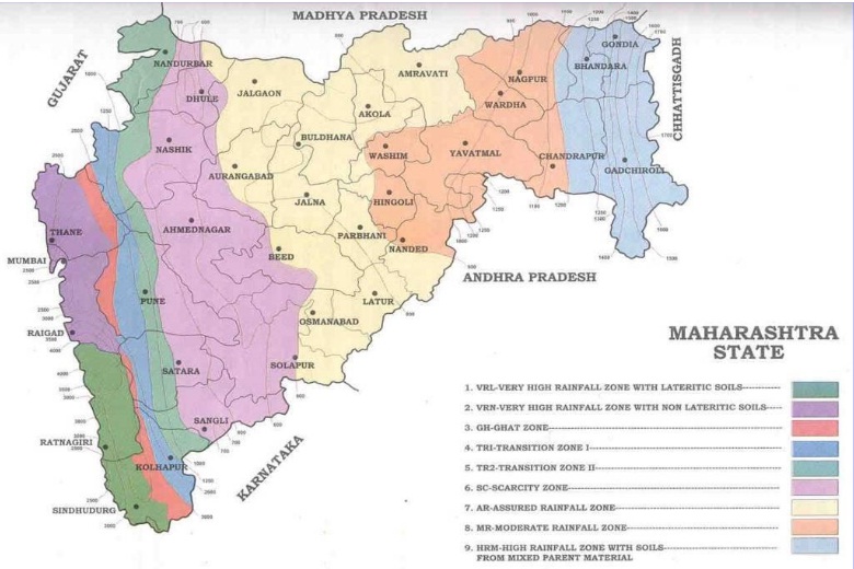 Agroclimatic Zones of Maharashtra