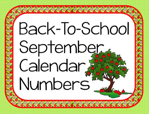 Back to Class and September Calendar Freebie
