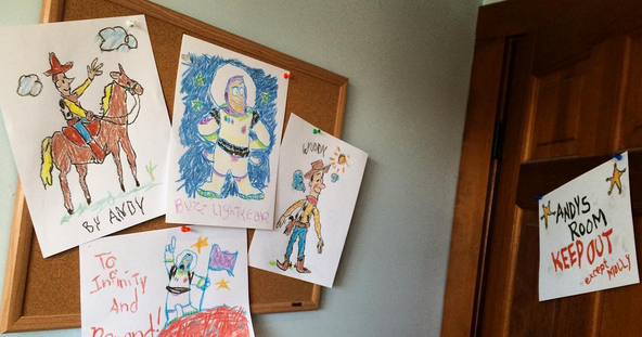 Dan the Pixar Fan: Toy Story: Andy's Drawings & More (Part 1)