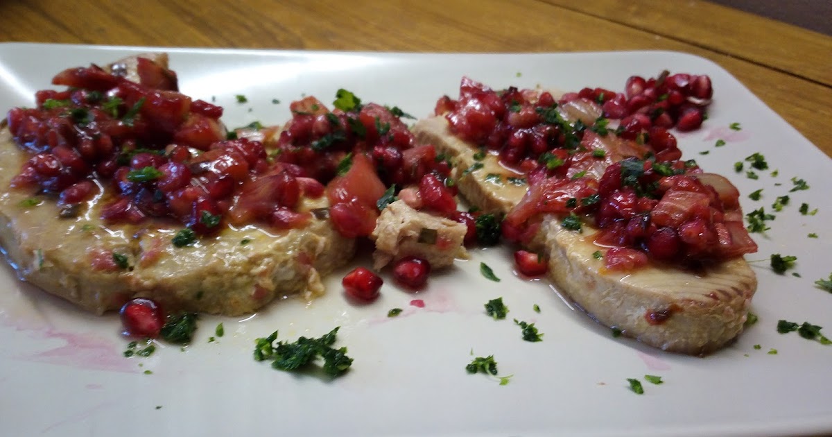 filetto di tonno con melograno