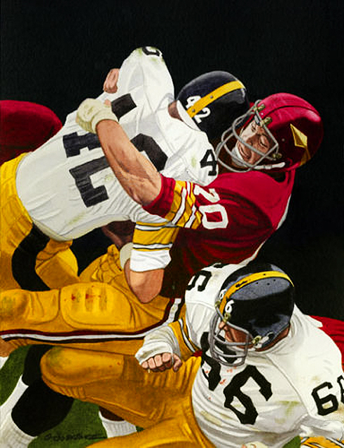 Pro Football Journal Presents: NFL Art: Sam Huff by G.T. Johnson II