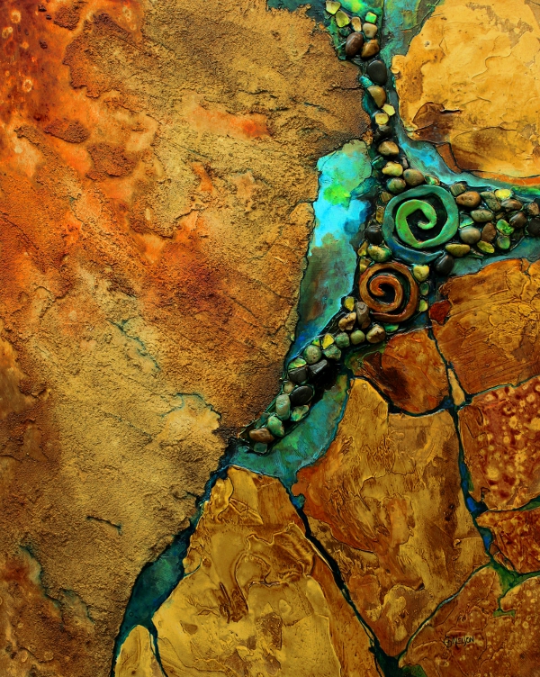 CAROL NELSON FINE ART BLOG: Geologic abstract painting, "Artifacts ...